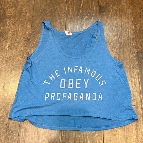 Obey | Tops | Obey Cropped Tank | Poshmark